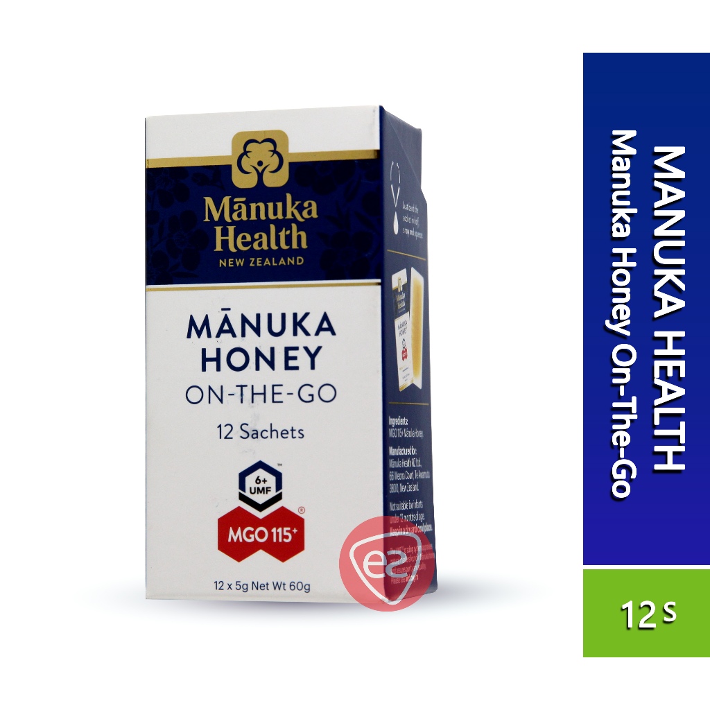 Manuka Health Manuka Honey On-The-Go MGO 115+ (5g Sachet x 12s) | Shopee Singapore