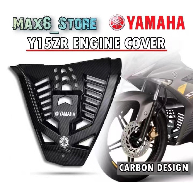 Engine Cover Carbon Yamaha Y15ZR V1 V2 Exciter 150 Black Protector ...