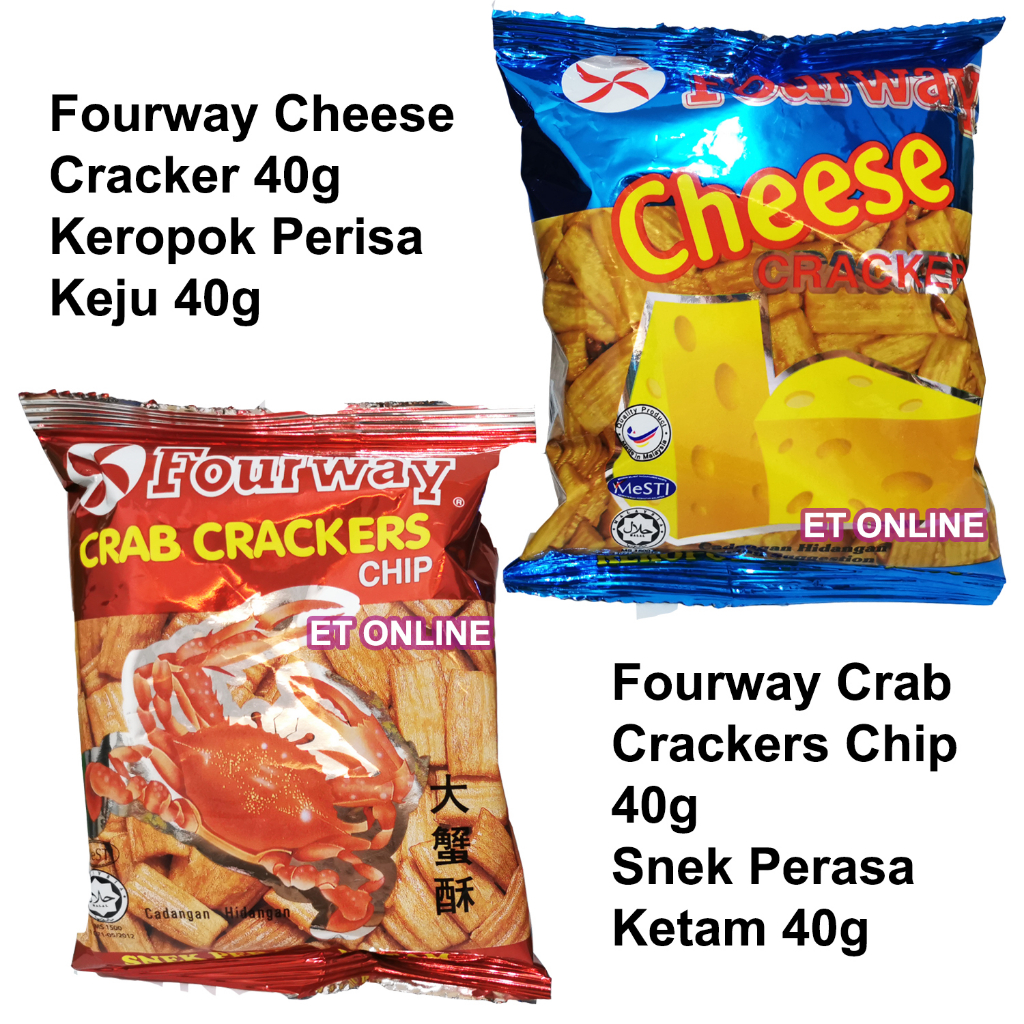 [HALAL] Sarawak Made FOURWAY CRAB CRACKERS 40g CHEESE CRACKER 40g ...