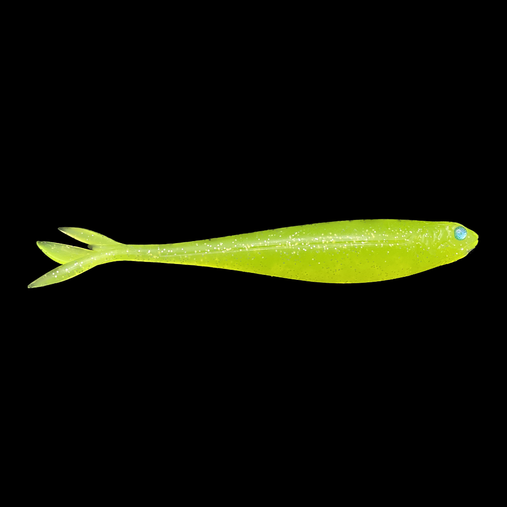 DRANCKRAZY SKIBBLE 18 LEMON SHINNER soft lure for TOMAN fishing (Umpan ...
