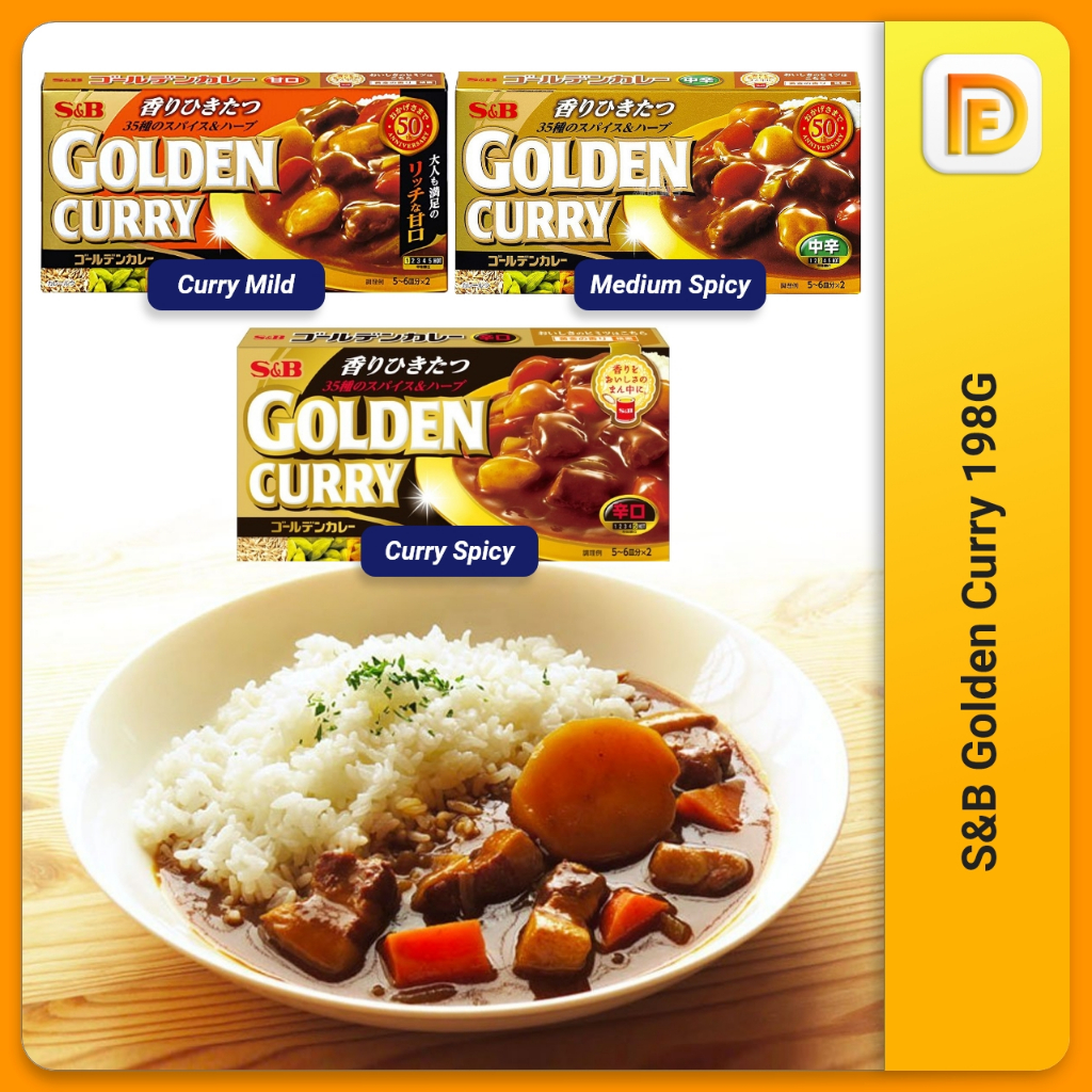 Japan S&B Golden Curry 198g - Authentic Japanese Curry Sauce Mix Easy ...
