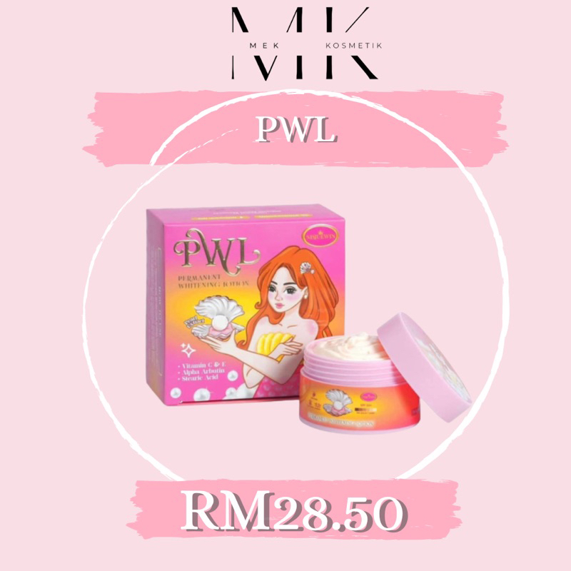 PWL Permanent Whitening Lotion 3x Kesan Mencerah (POS SEGERA) | Shopee ...