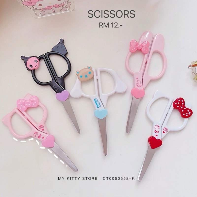 Cartoon Hello Kitty My Melody Shaped Scissors Kuromi Cinnamoroll Small ...