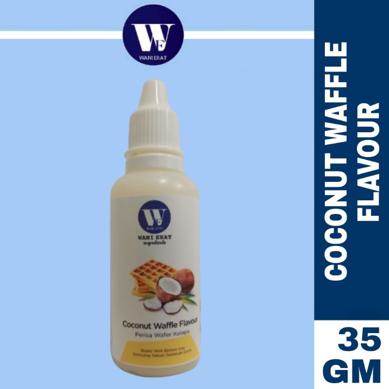 [35GM] COCONUT WAFFLE FLAVOUR | PERISA WAFER KELAPA | FOOD FLAVORING ...