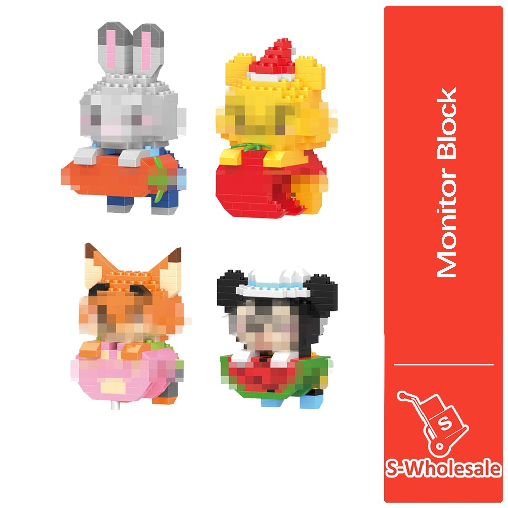 S-wholesale Cartoon Animals Cute Diamond Nano Block Micro Mini Block ...