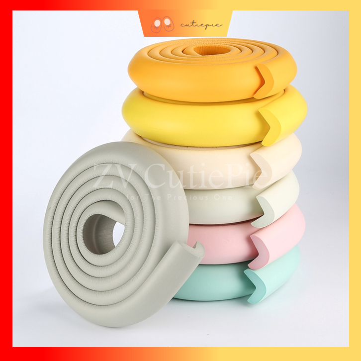 Extra Thick 2meter Soft Rubber Foam Table Bumper Guard with Tape L ...