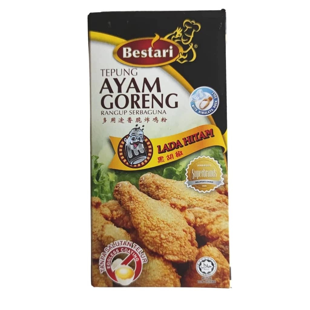 BESTARI Crispy Fried Chicken Coating Mix (Black Pepper) 150g | Shopee ...