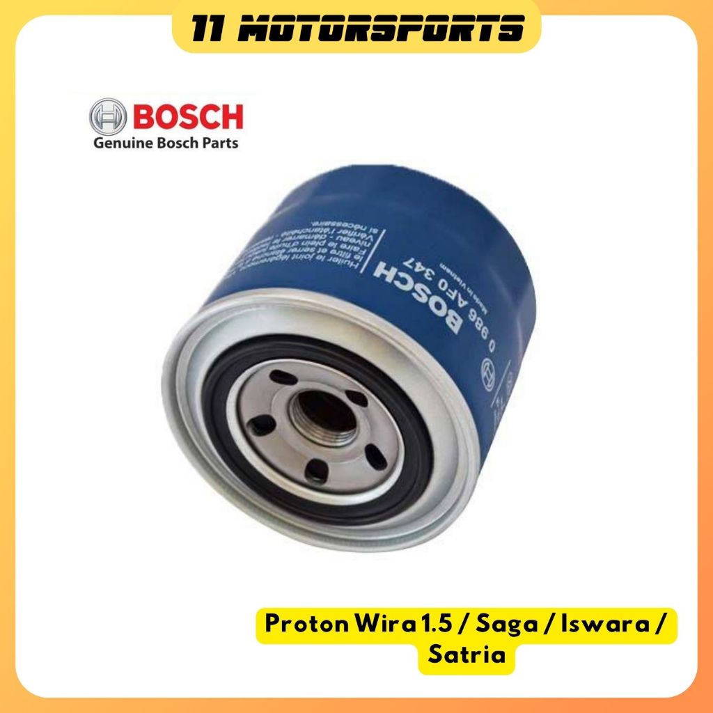 Proton Wira 1.5 / Saga / Iswara / Satria - Bosch Oil Filter (0986AF0347 ...