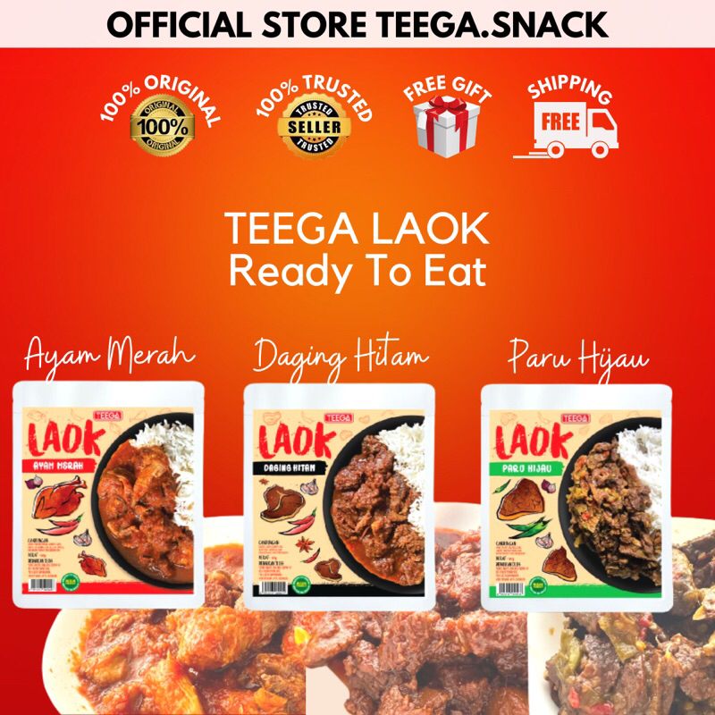 MERAH HITAM HIJAU Teega LAOK READY-TO-EAT | Red Chicken / Black Meat ...