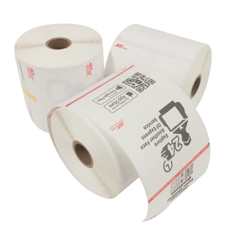 J&T Express 100mm×180mm 250pcs Thermal Label Paper Roll Sticker Airway ...