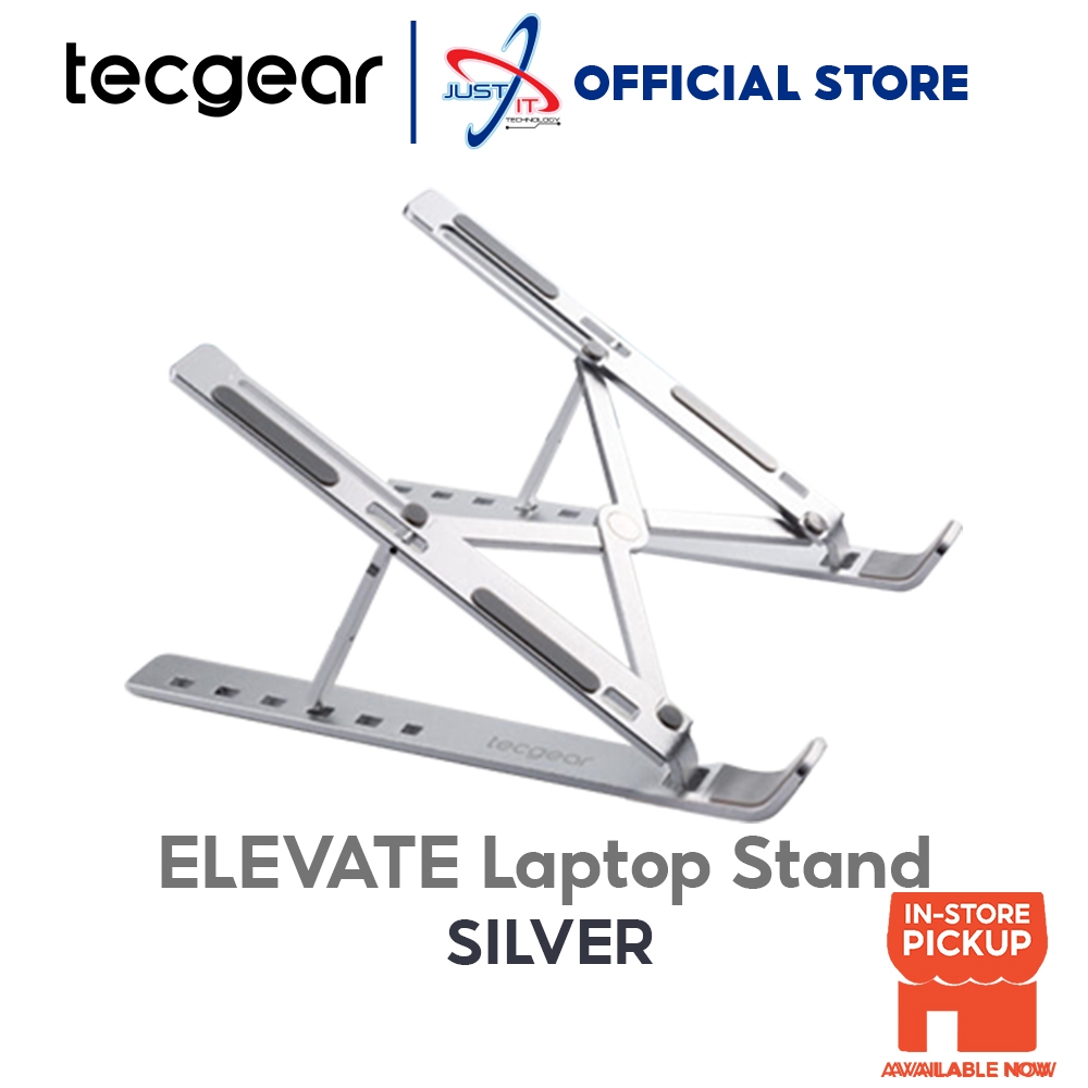 TECGEAR ELEVATE LAPTOP STAND - Silver (BULK) | Shopee Singapore