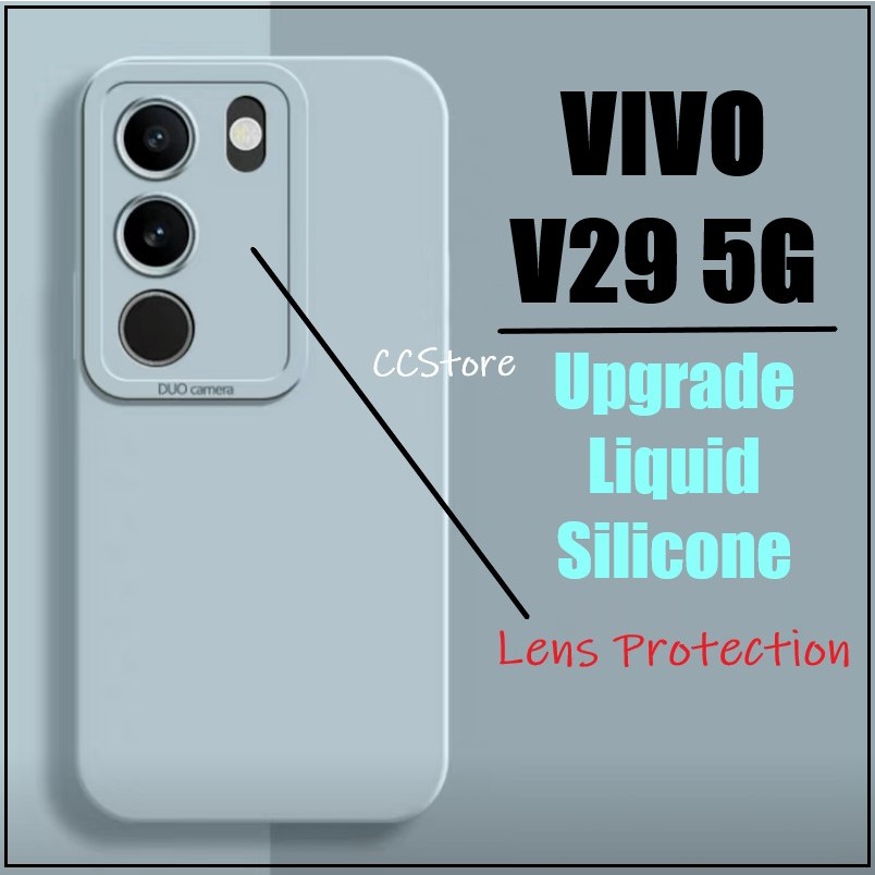 Vivo V29 5G Premium Quality Liquid Silicone Ultra Thinness Soft Casing ...