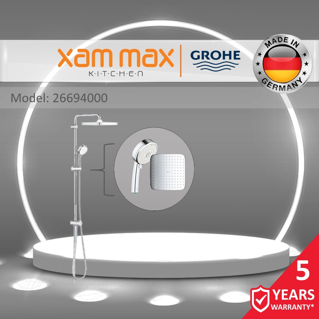 Grohe 26694000 Rainshower Shower System Set Tempesta Cosmopolitan 250 ...