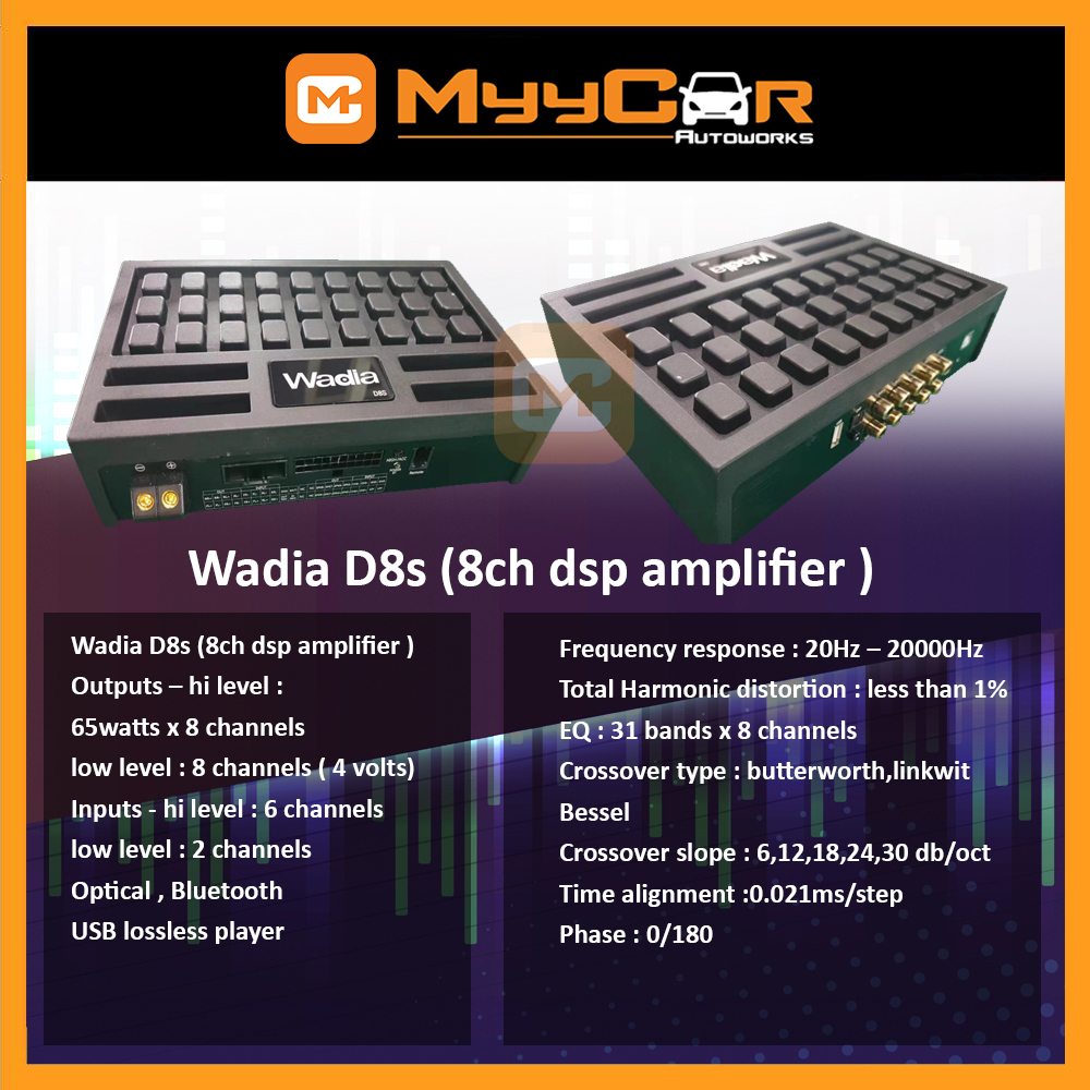 WADIA D8 (2160) - 8 channels DSP amplifier | Shopee Singapore