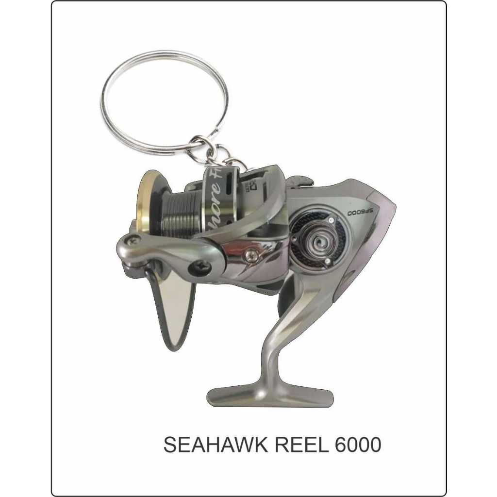 reel 6000 mesin pancing fishing reel 2d keychain seahawk | Shopee Singapore