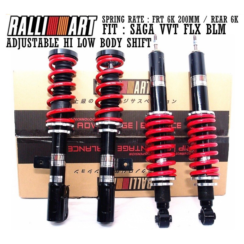 RALLIART SAGA VVT FLX BLM ADJUSTABLE ABSORBER HI LOW BODY SHIFT ...