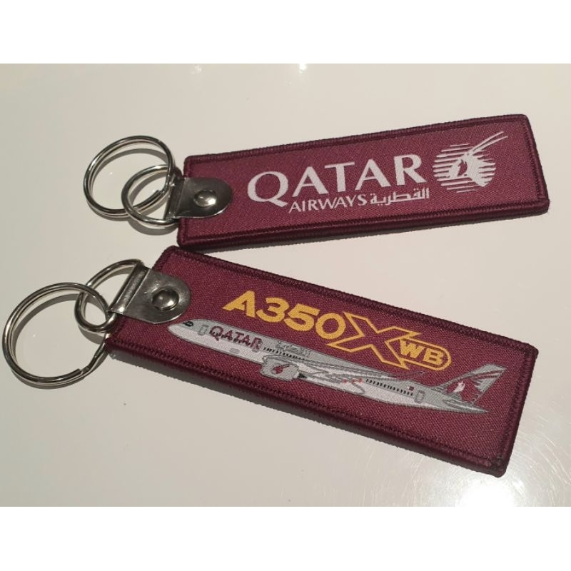 Keychain Woven QATAR AIRWAYS Airbus A350 XWB Fabric | Shopee Singapore