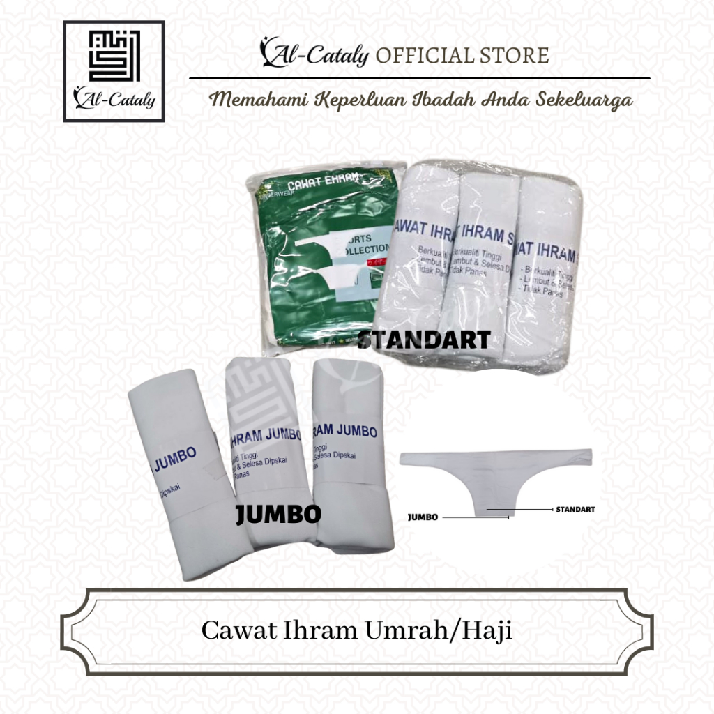 AlCataly: Cawat Ihram Ehram Men's Umrah Hajj replacement underwear for ...