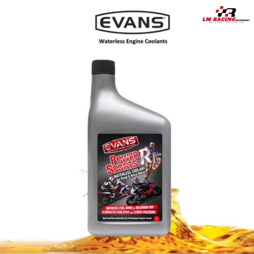 Evans Powersports Waterless Motorcycle Coolant 180 C Boiling Point (1 ...