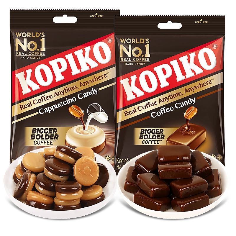 Kopiko Coffee Candy Coffee / Cappuccino 140g (3.5g x 40pcs ) | Shopee Singapore