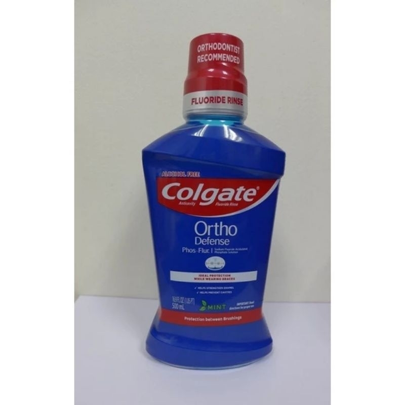 Colgate Phos Flur Anti Cavity Fluoride Rinse Ortho Defense, Braces ...