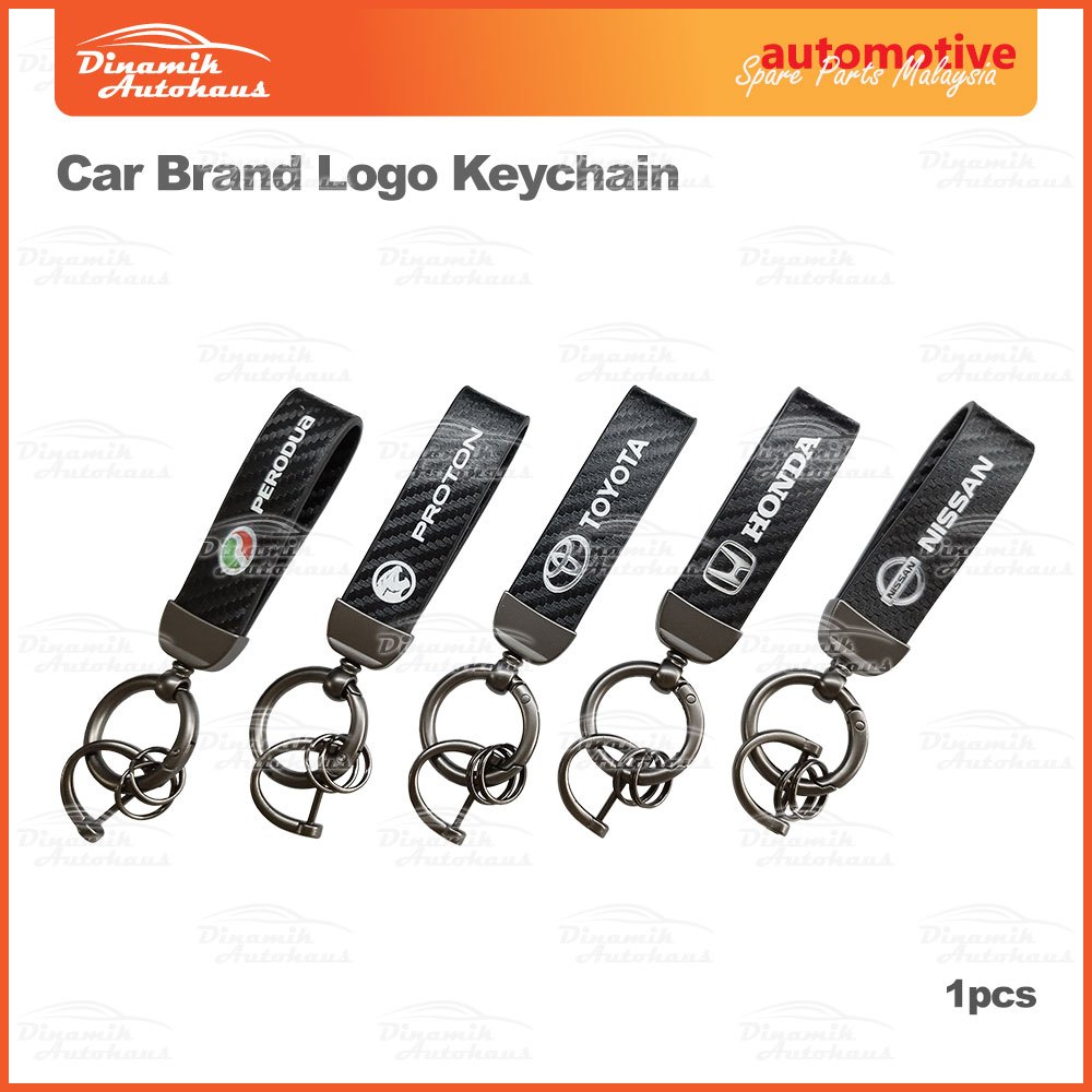 Perodua Proton Toyota Honda Nissan Car Key Logo Keychain Carbon Fiber ...