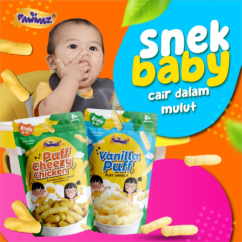 FAWWAZ BROWN RICE CHEEZY CHICKEN RICE Puff / PUFF VANILLA - (40g ...