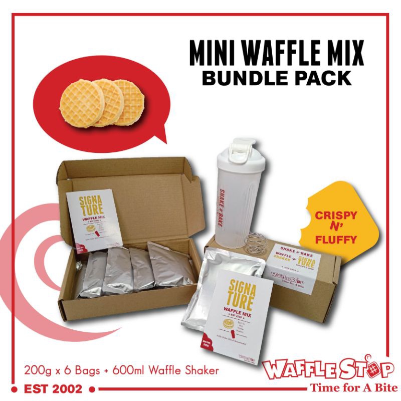 Mini Waffle Mix/Tepung Waffle Mini - 200g - Bundle Pack | Shopee Singapore