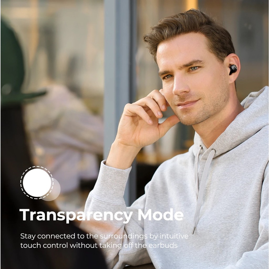SoundPEATS Mini Pro HS Hybrid Active Noise Canceling Wireless Earbuds ...
