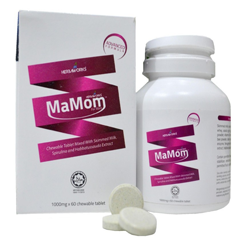 MAMOM MILK BOOSTER CHEWABLE TABLETS (TAMBAH SUSU IBU) | Shopee Singapore