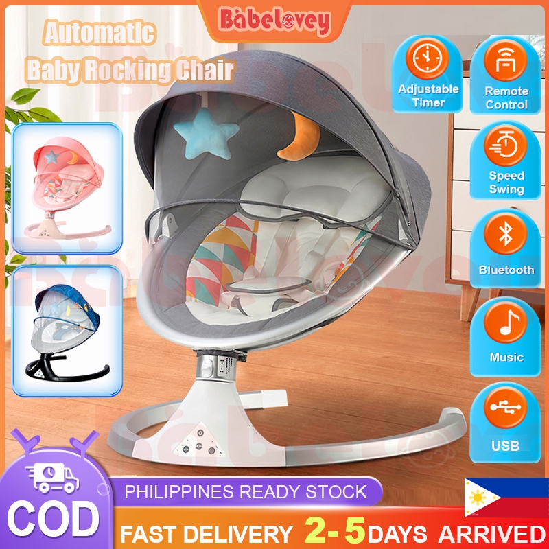 Baby Electric Rocking Chair Baby Swing Rocker Chair Music Rocking for ...