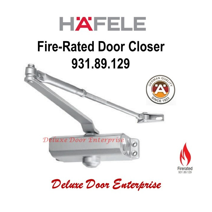 Hafele Fire Rated Door Closer 931.89.129 / Door Closer with Backcheck ...