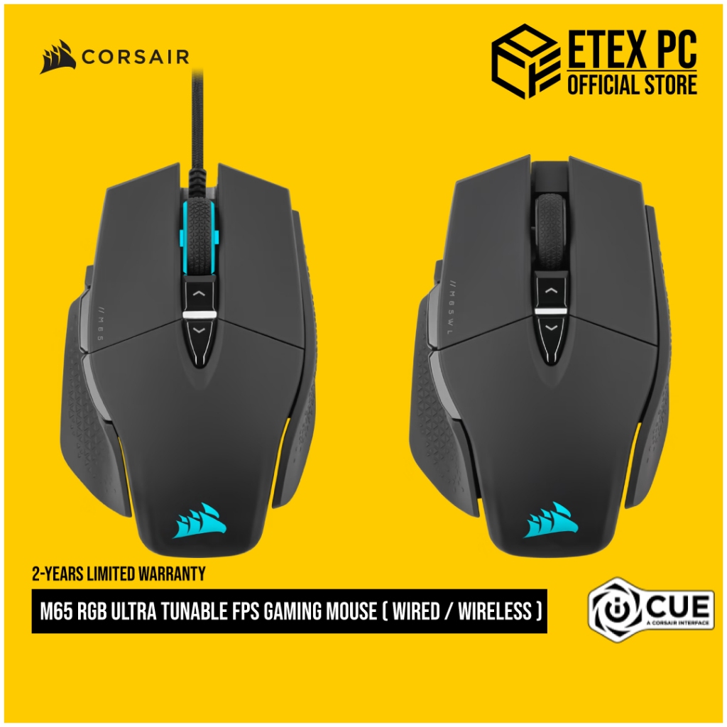 CORSAIR M65 RGB ULTRA Tunable FPS Gaming Mouse (AP) ( Wired / Wireless ...
