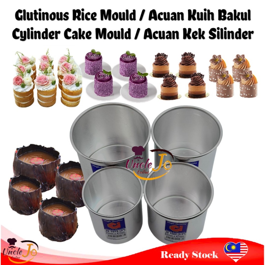 Aluminium High Round Cake Mould Glutinous Rice Mould Kuih Bakul 年糕模具 ...