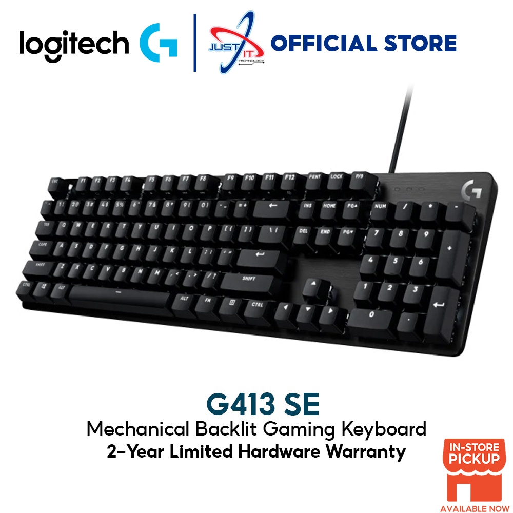 Logitech G413 SE Full-Size Mechanical Backlit Gaming Keyboard | Shopee ...