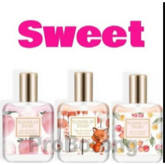 SHOCKING SET OF 3 FLOWER OF STORY SWEET PERFUM LADY FRAGRANCE 30ML ...