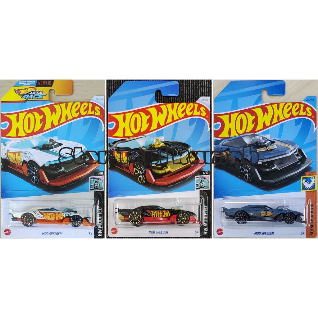 Hot Wheels Mod Speeder [HW Fantasy Modified Muscle Mania Netflix Let's ...