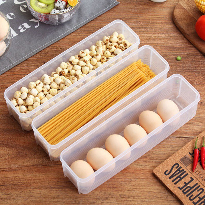Airtight Food Storage Container Stackable Plastic Kitchen Bekas Makanan ...