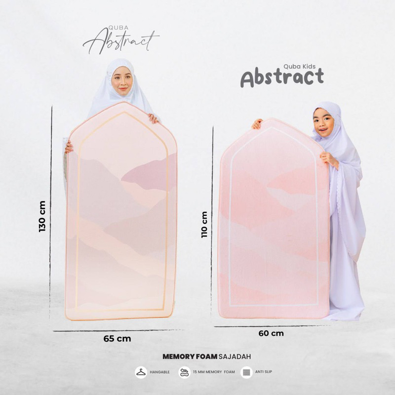 Nawaitu Quba abstract edition thick and soft memory foam adult prayer ...