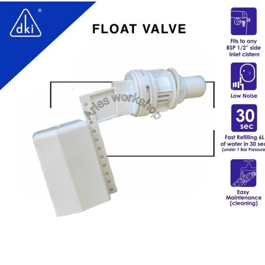 DKI Auto Valve for cistern / Pelampung tangki Tandas / Plastic inlet ...