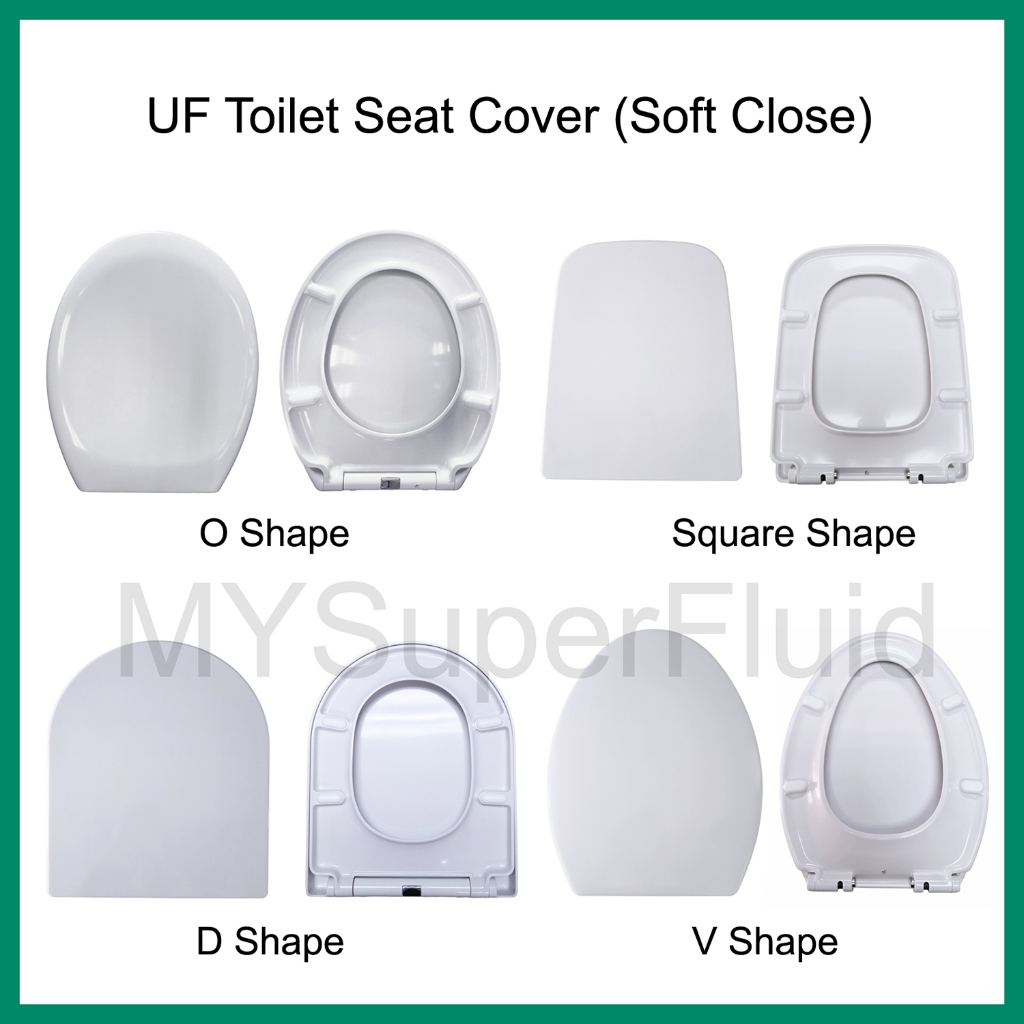 UF toilet seat cover (soft close) O shape/ V shape/ D shape/ Square ...