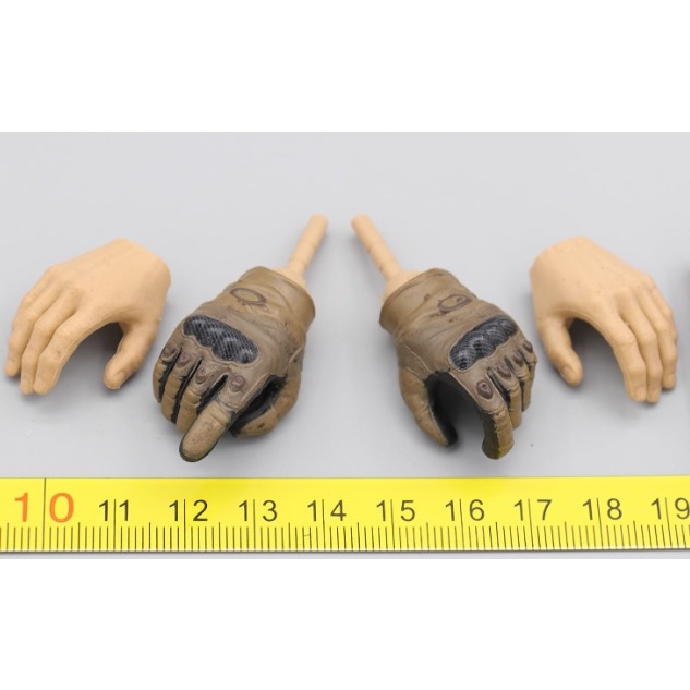 Miniature 1/6 Scale Easy&simple ES 26061 Gloves Hands 12" Action ...