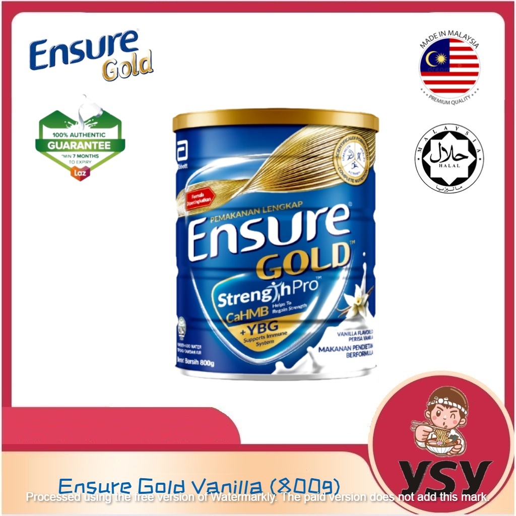Ensure Gold Adult Complete Nutrition - Vanilla Tin (800g) | Shopee ...
