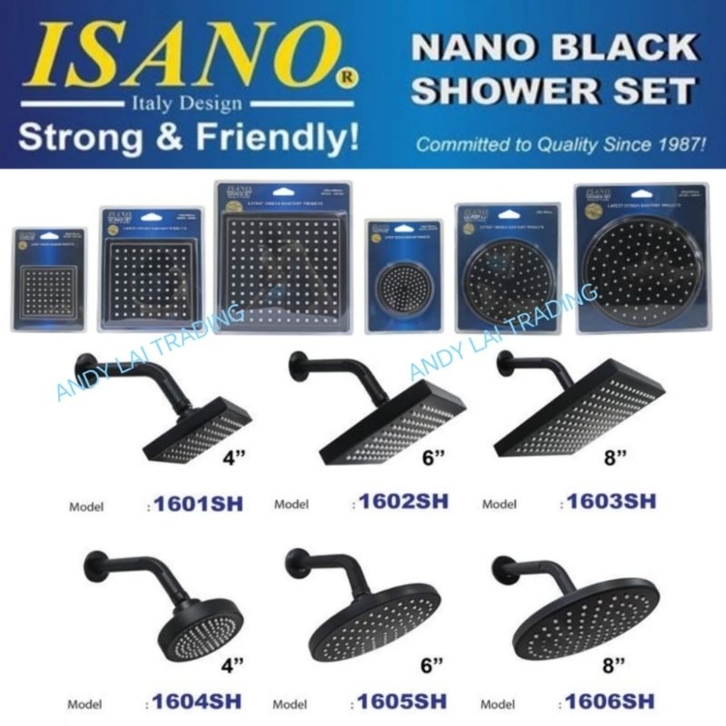 ISANO Nano Rain Shower Head / Kepala Pancuran siap batang | Shopee ...