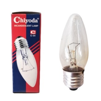 Chiyoda Candle Bulb C35 E27 CLEAR Dimmable (Filament) | Shopee Singapore