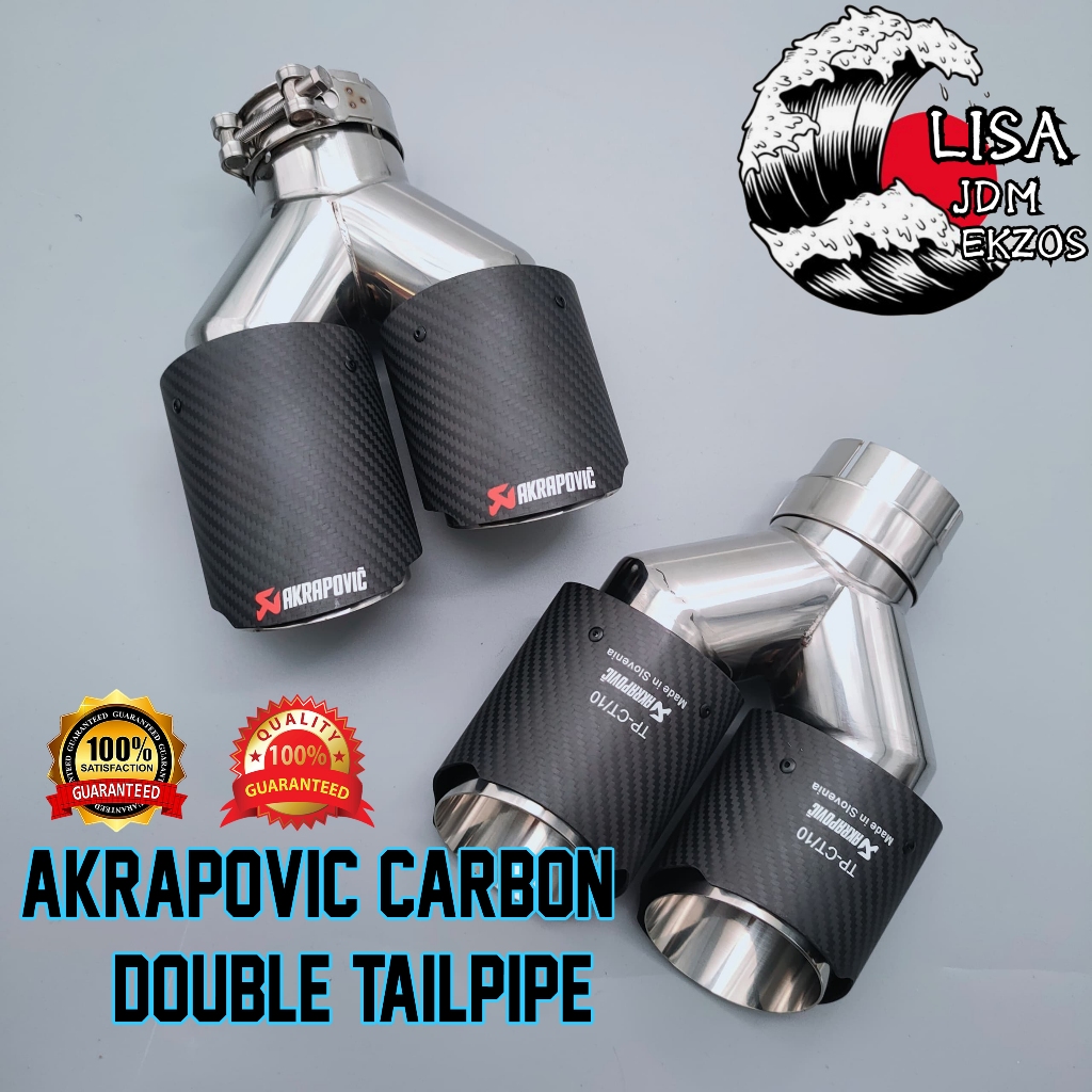 Akrapovic Carbon Fibre Double Tailpipe Exhaust Sedia High Quality ...