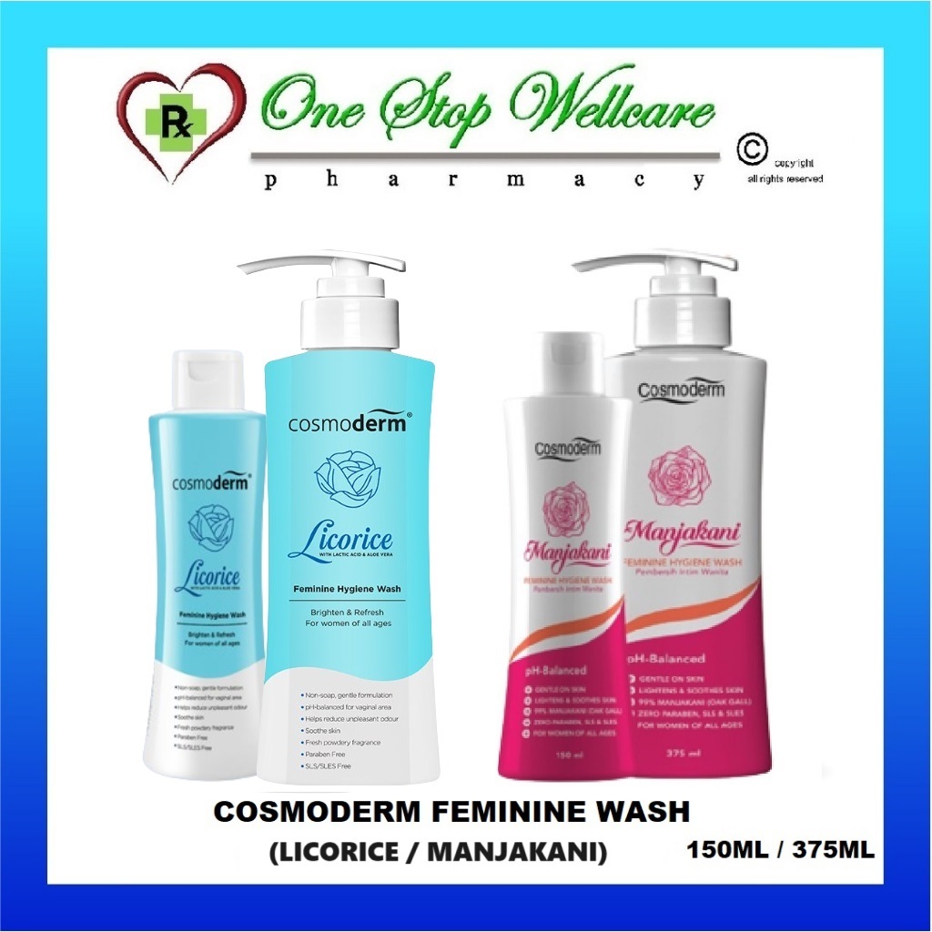 COSMODERM LICORICE / MANJAKANI FEMININE HYGIENE WASH (150ML / 375ML ...