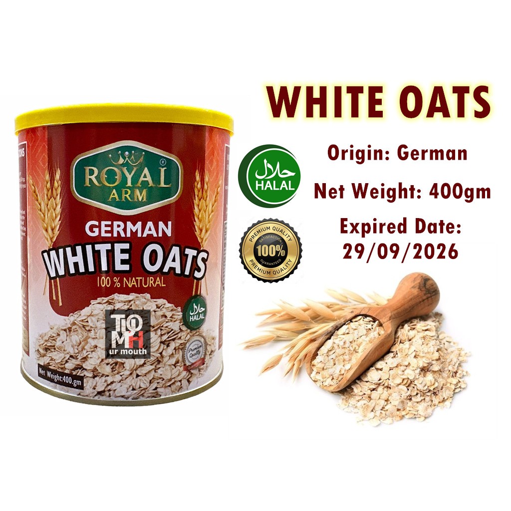 400gm Royal Arm German White Oat/ Oat Putih/ 白燕麦 | Shopee Singapore