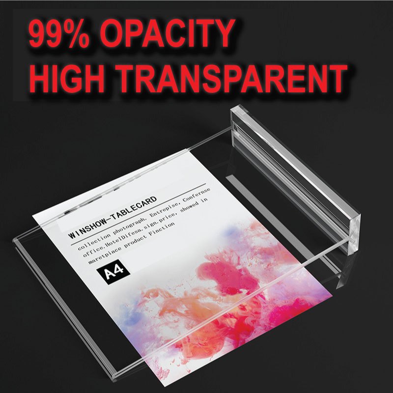 Acrylic Stand A4 Size A5 A6 Size Acrylic T-Shape Display Stand, T Shape ...