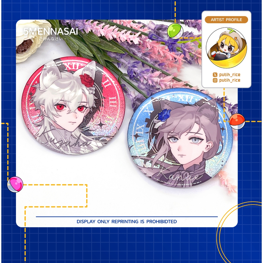 Vtuber CHRONOIR Shimmery Badges [Nijisanji JP] | Shopee Singapore